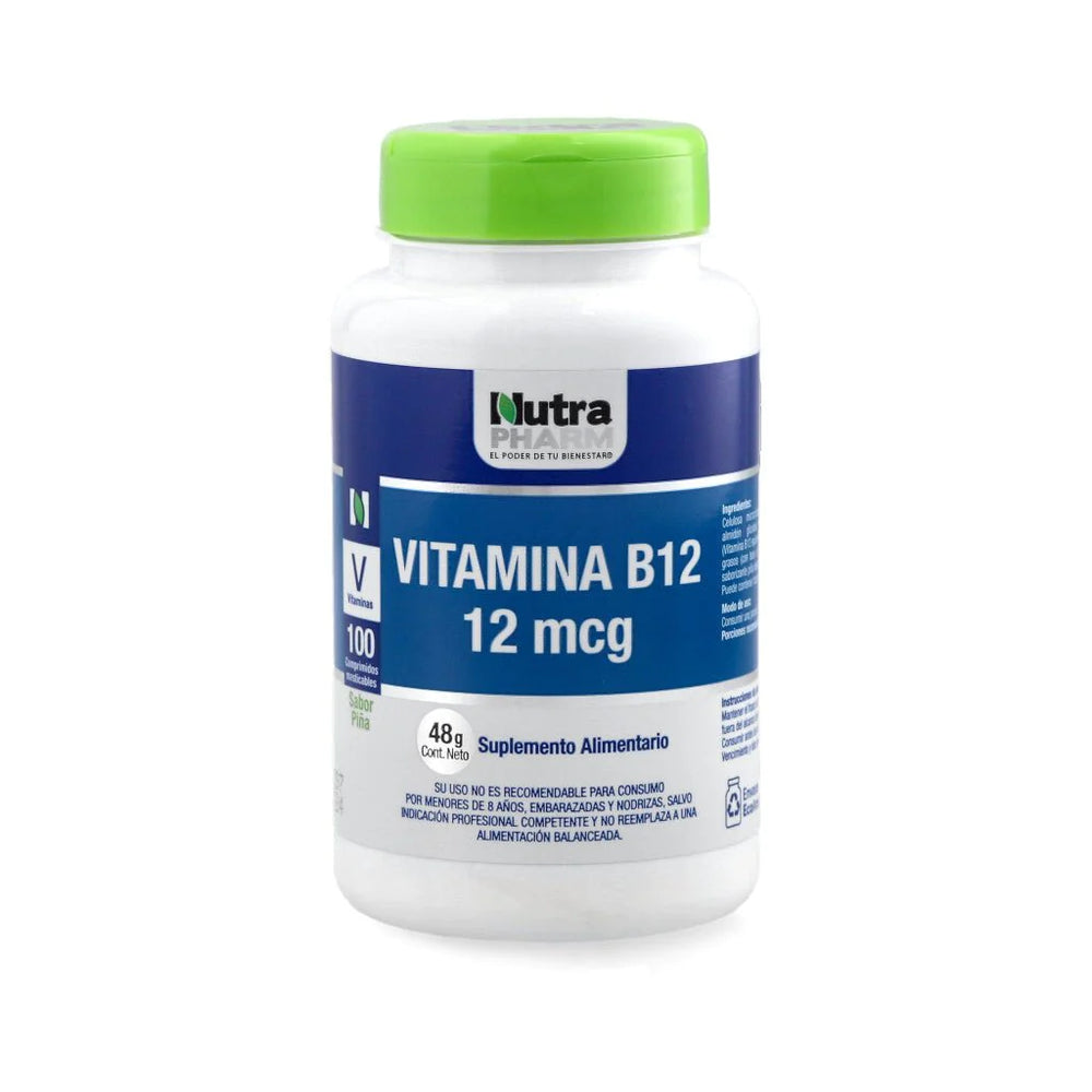 VITAMINA B12 PREMIUM COM MAS X 100 NUTRAPHARM – kfarma